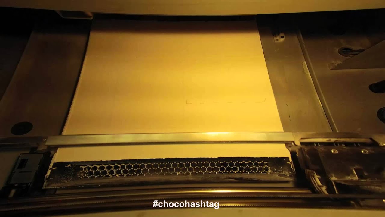 Making of choco hashtag mold - time laps of 3D printing - YouTube