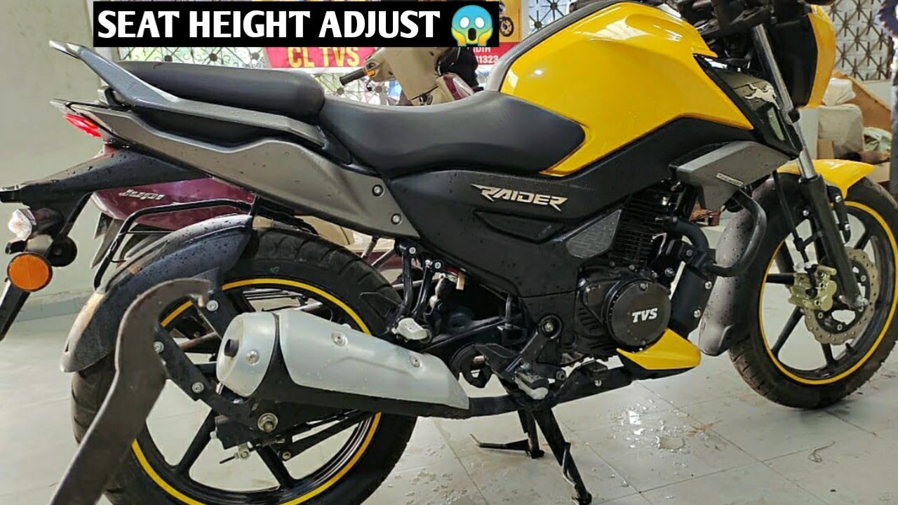 How To Adjust Seat Height In TVS Raider 125 😰 || How To Decrease Seat ...
