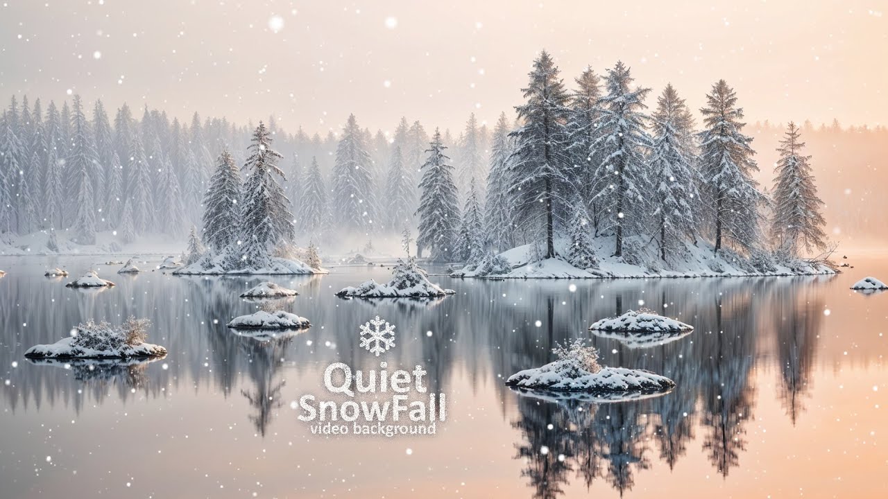 Quiet Relaxing Snowfall - Calming Snow Flakes! - YouTube