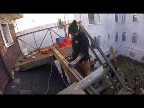 Finishing Attic Demo & Starting on The Wood Fire Escape - YouTube