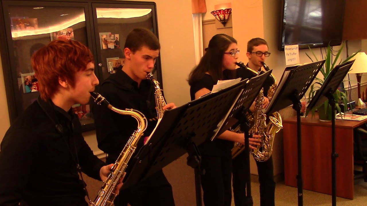 BD Saxophone Quartet - We Wish You a Merry Christmas (12/19/2015) - YouTube