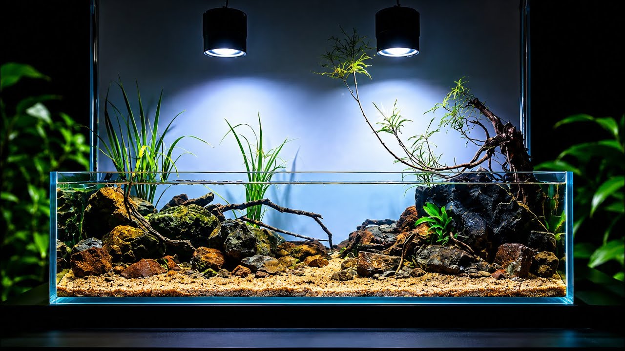 I Collected Rocks and Plants to Build a Stunning Natural Aquarium - YouTube