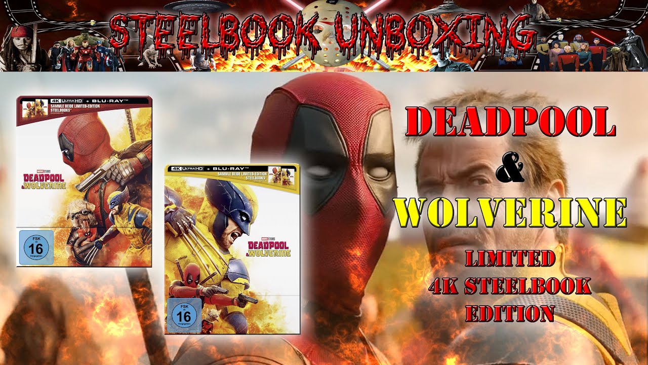 Unboxing - DEADPOOL & WOLVERINE - 4K Steelbooks von Disney - YouTube