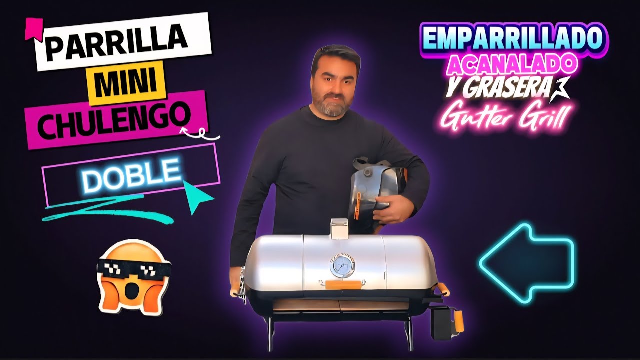 Como hacer la mejor Parrilla Mini Chulengo Doble con Grasera - YouTube