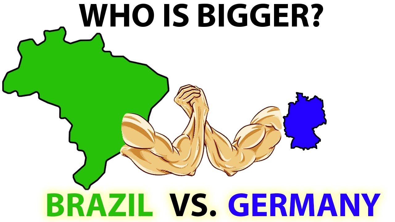 Who is bigger, GERMANY vs. BRAZIL! True Size of GERMANY vs. BRAZIL ...