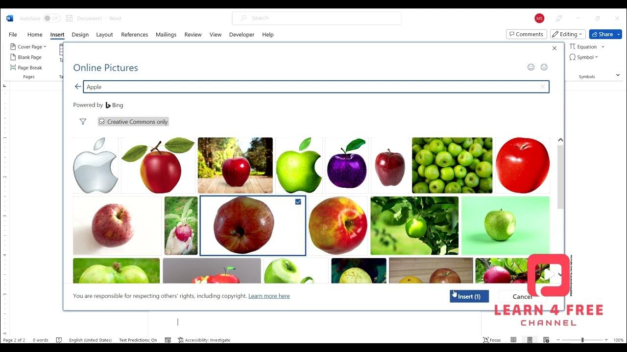 Inserting graphic objects - MS Word - YouTube