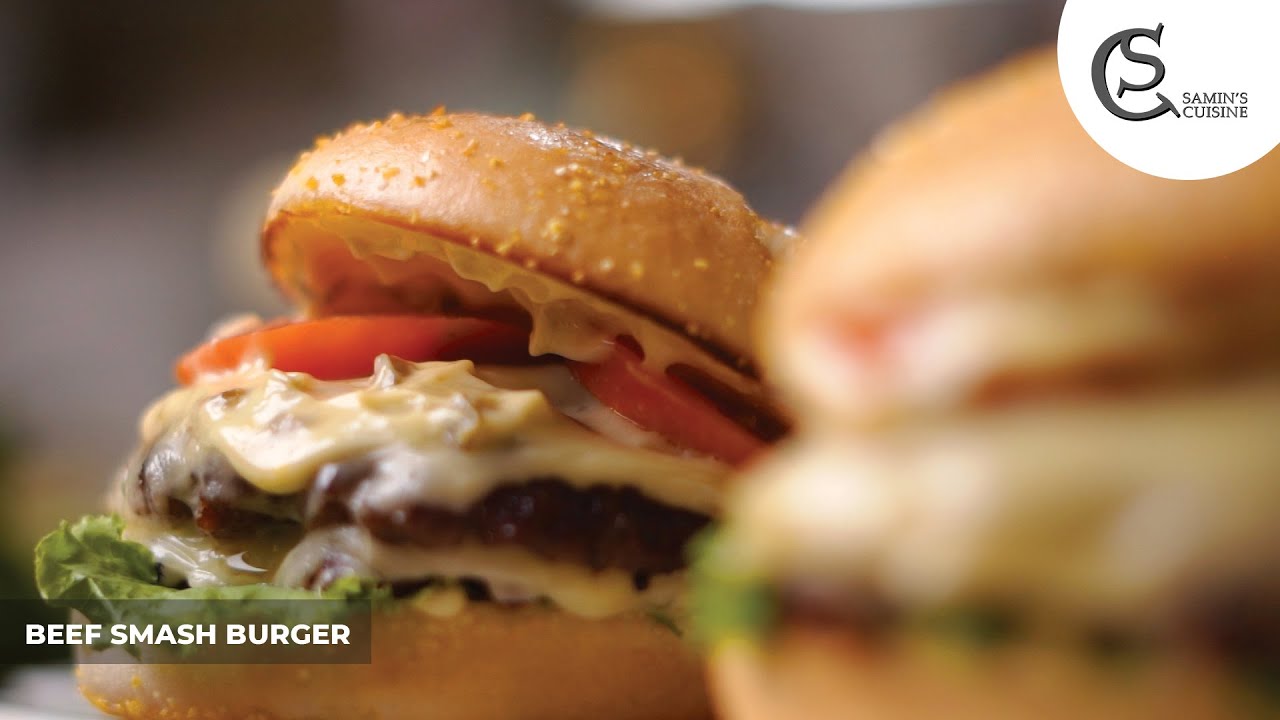 Beef smash burger - YouTube