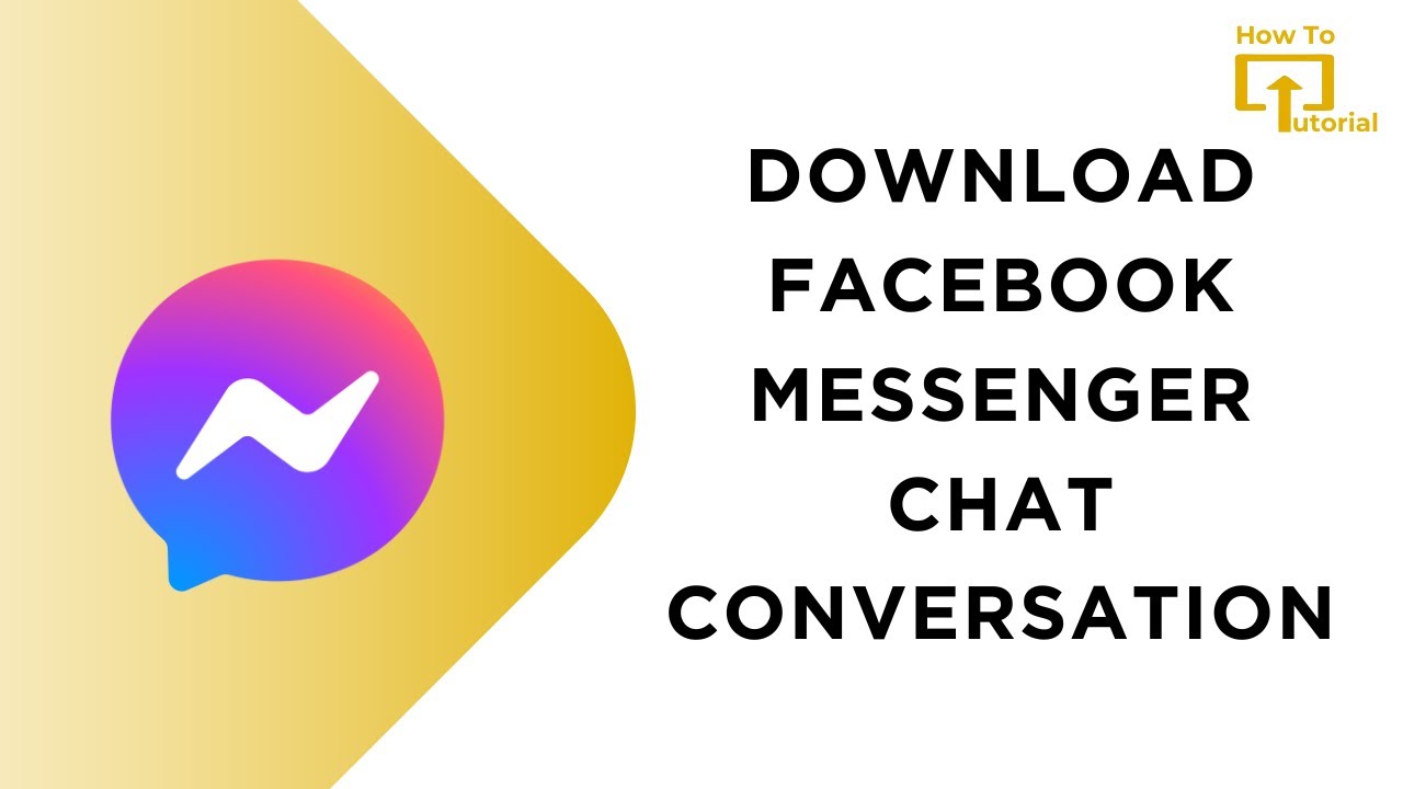 How to Download Facebook Messenger Chat Conversation - YouTube