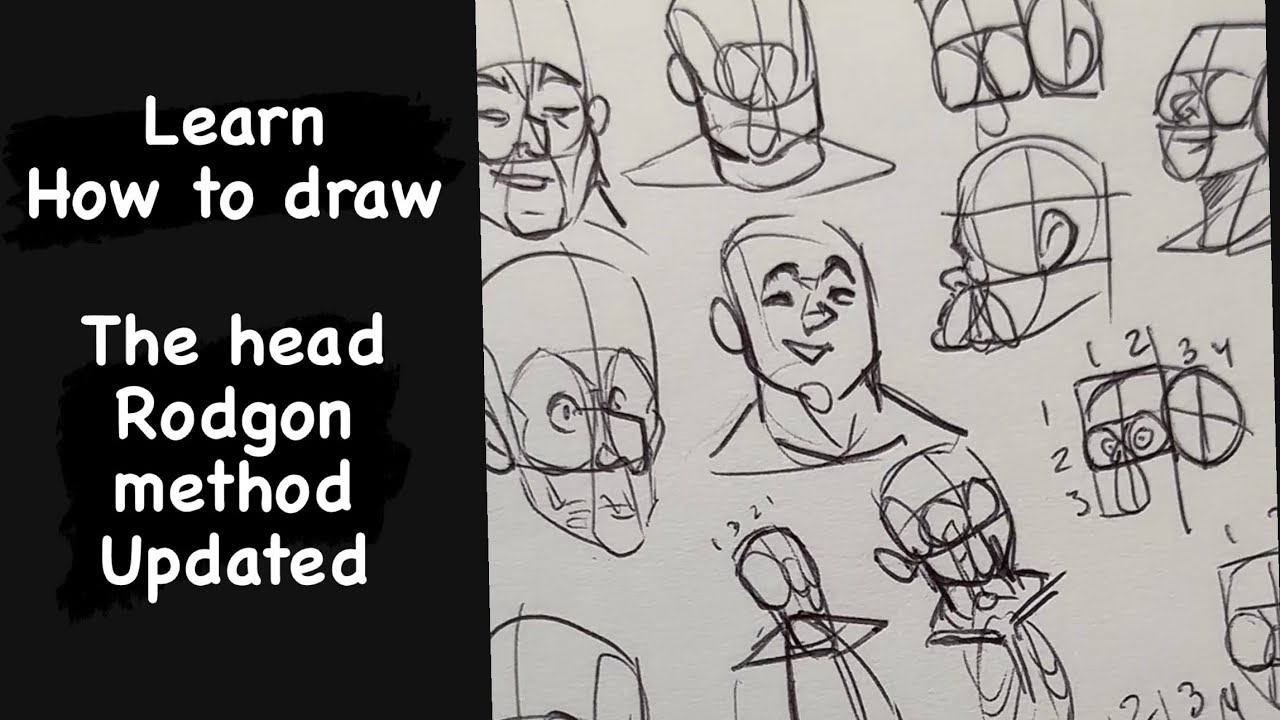 New head drawing method ! Make things super easy! - YouTube