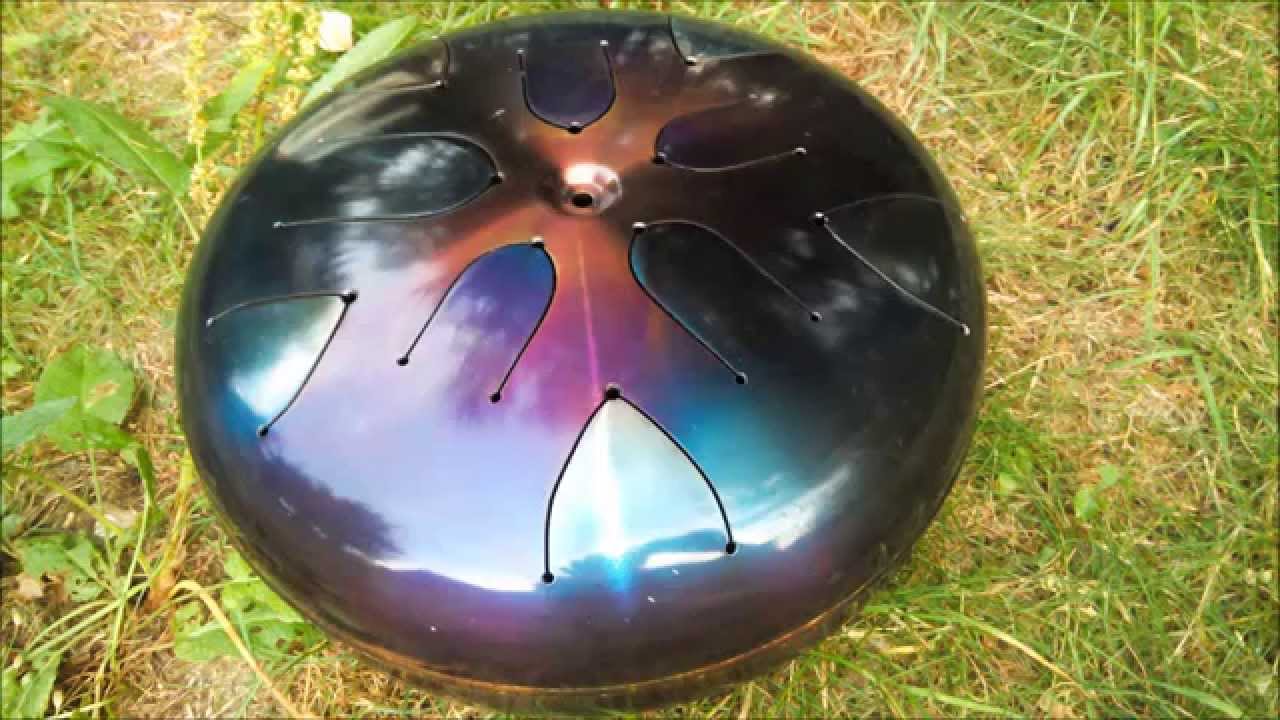 Tank drum, hank drum, sundrum - velky 10 tonu - YouTube