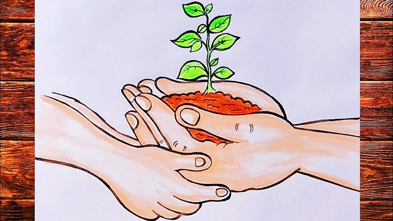 Plant trees\save trees easy poster making || Van Mahotsav poster ...