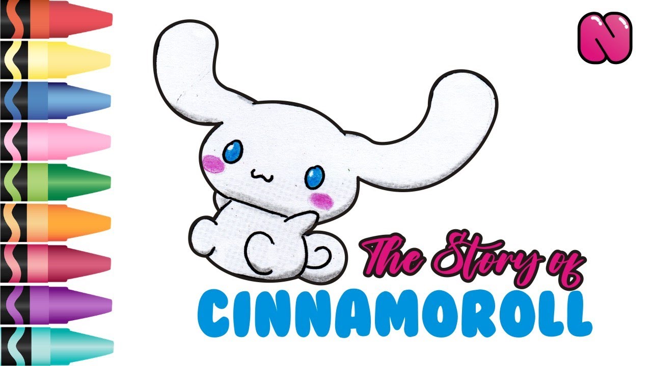 Cinnamoroll, Story Telling, Drawing And Coloring In Easy Way Step By ...