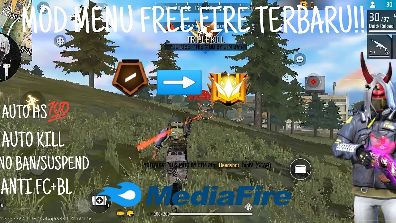 CHEAT FF MOD MENU VIP TERBARU 2023!! AUTO HEADSHOT,PROJECT × TEAM ...