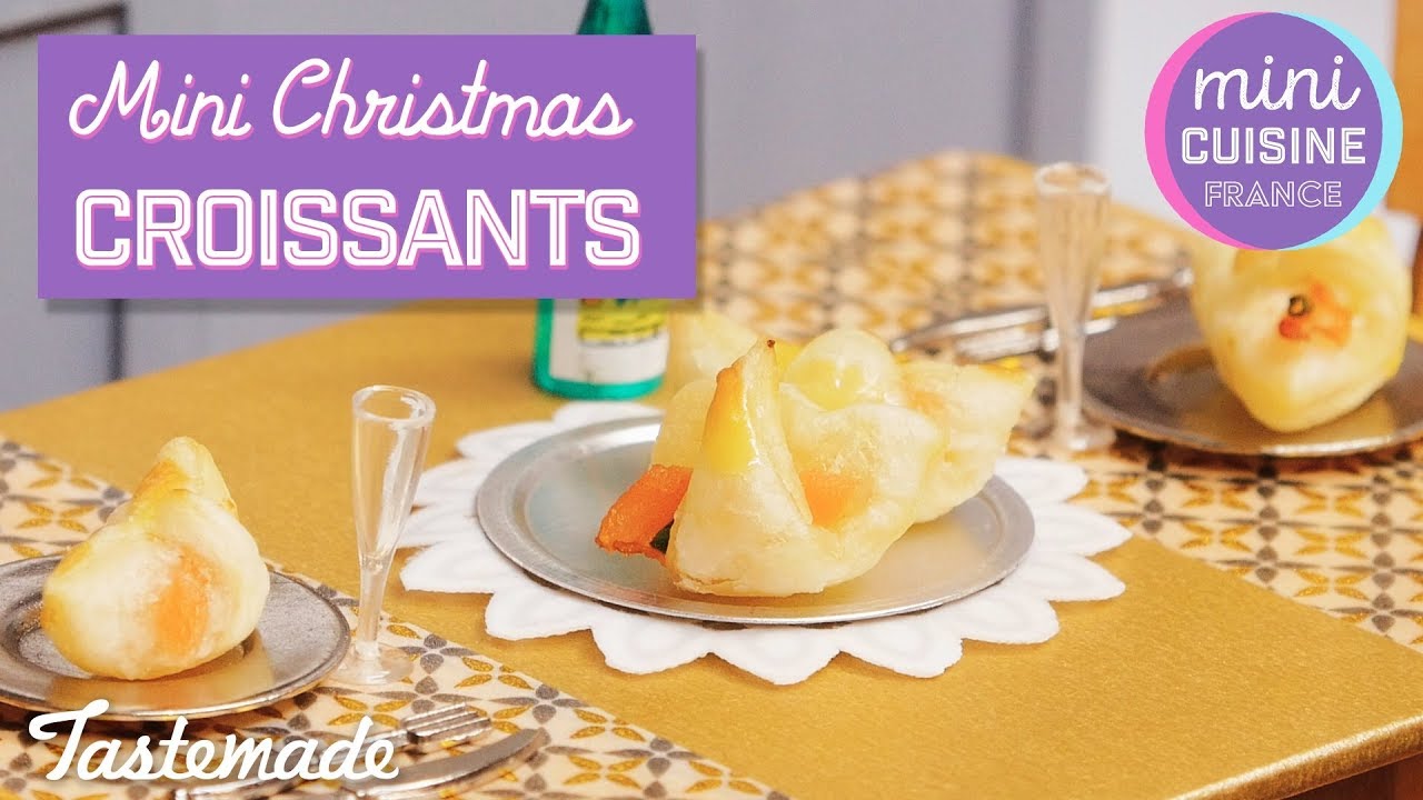 Tiny Christmas Croissants I Tiny Kitchen France - YouTube