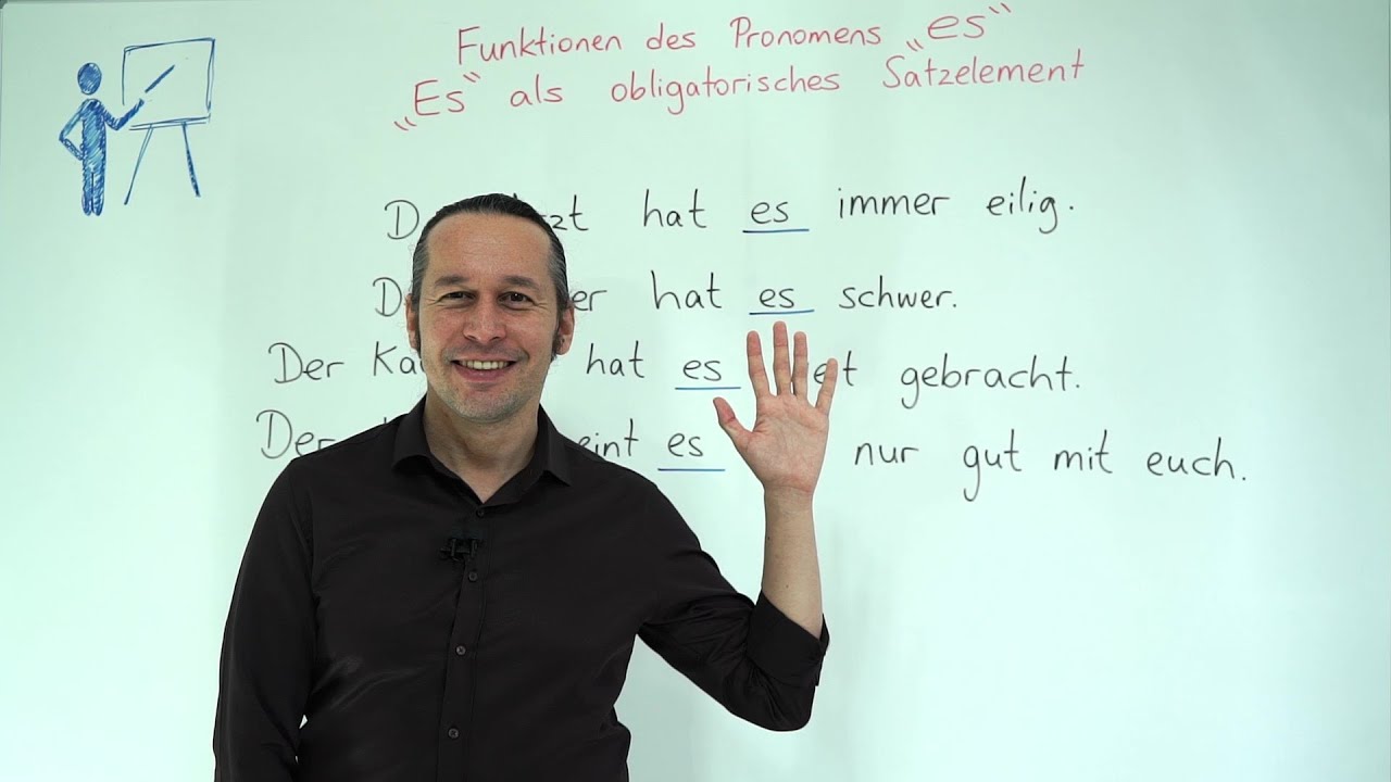 Almanca C1 İleri Seviye Ders - 14 Funktionen des Pronomens "es" | Es ...