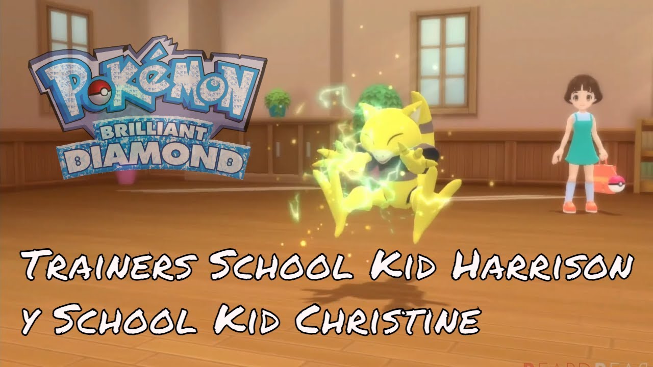 Trainers School Kid Harrison y School Kid Christine Pokémon Brilliant ...
