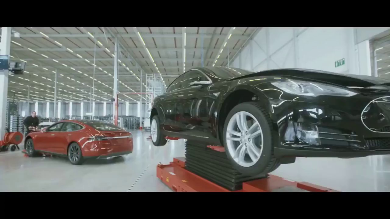 Assembly model S -walkthrough Tesla factory tour -body and chassis ...