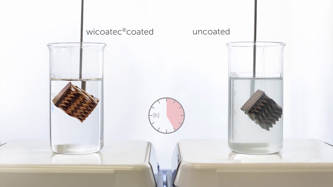 Corrosion protection and anti-metal leaching of the Wicoatec coating ...