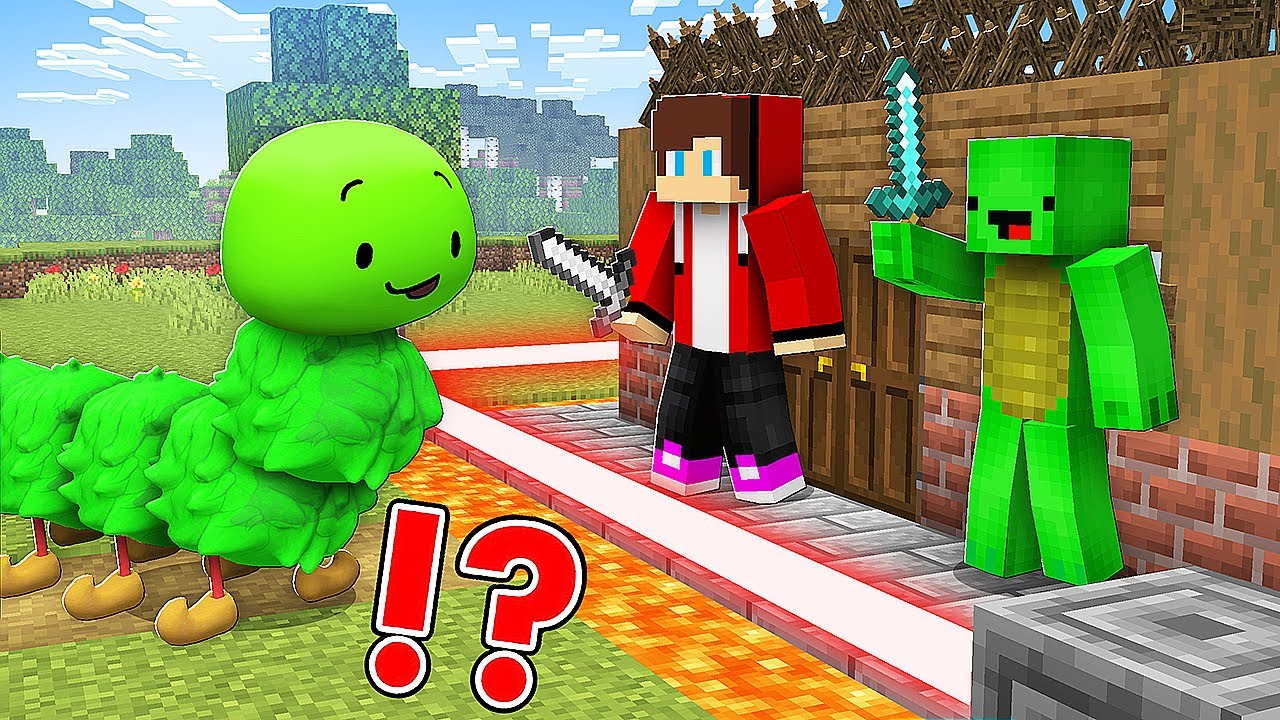 How Mikey and JJ Survive in Security House vs Mikey TURTLE WORM ...