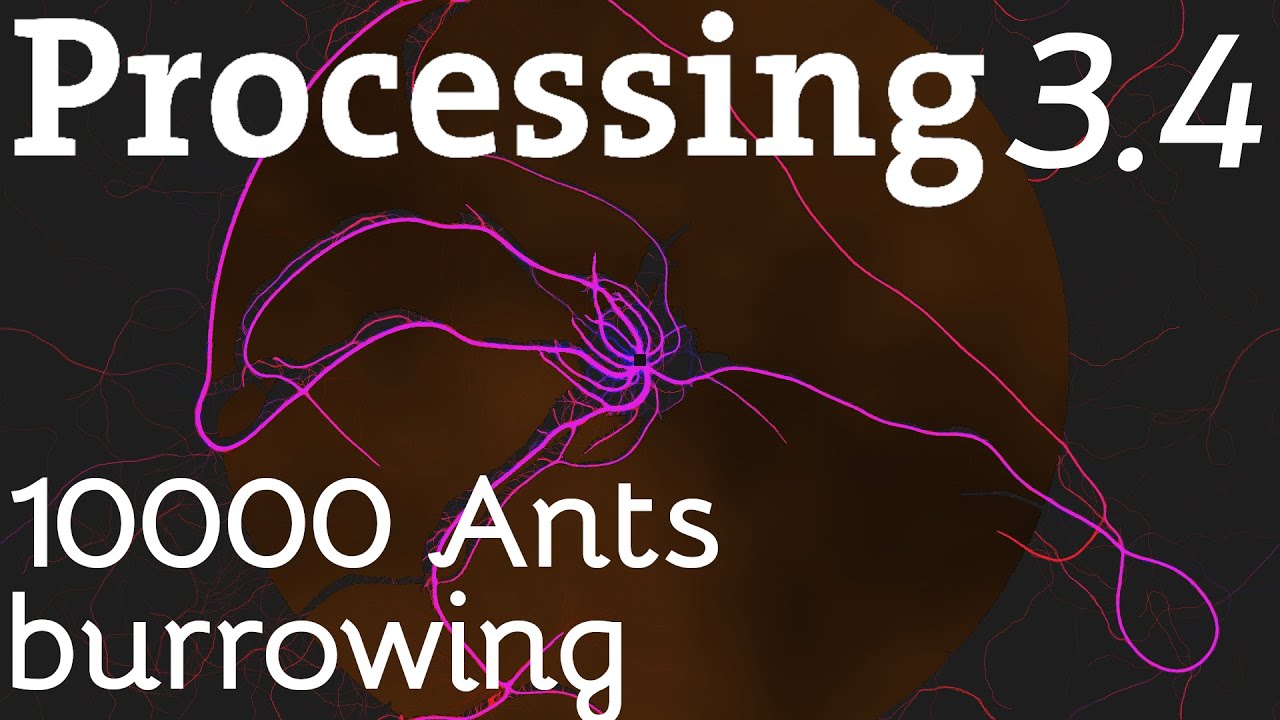 10k Invisible Ants Burrowing Through The Ground [Ant Simulation] - YouTube
