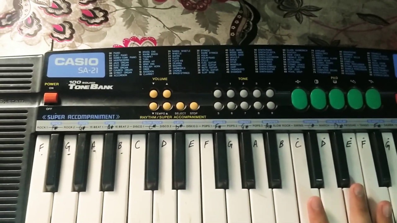 Nagin tune on Casio SA - 21 - YouTube