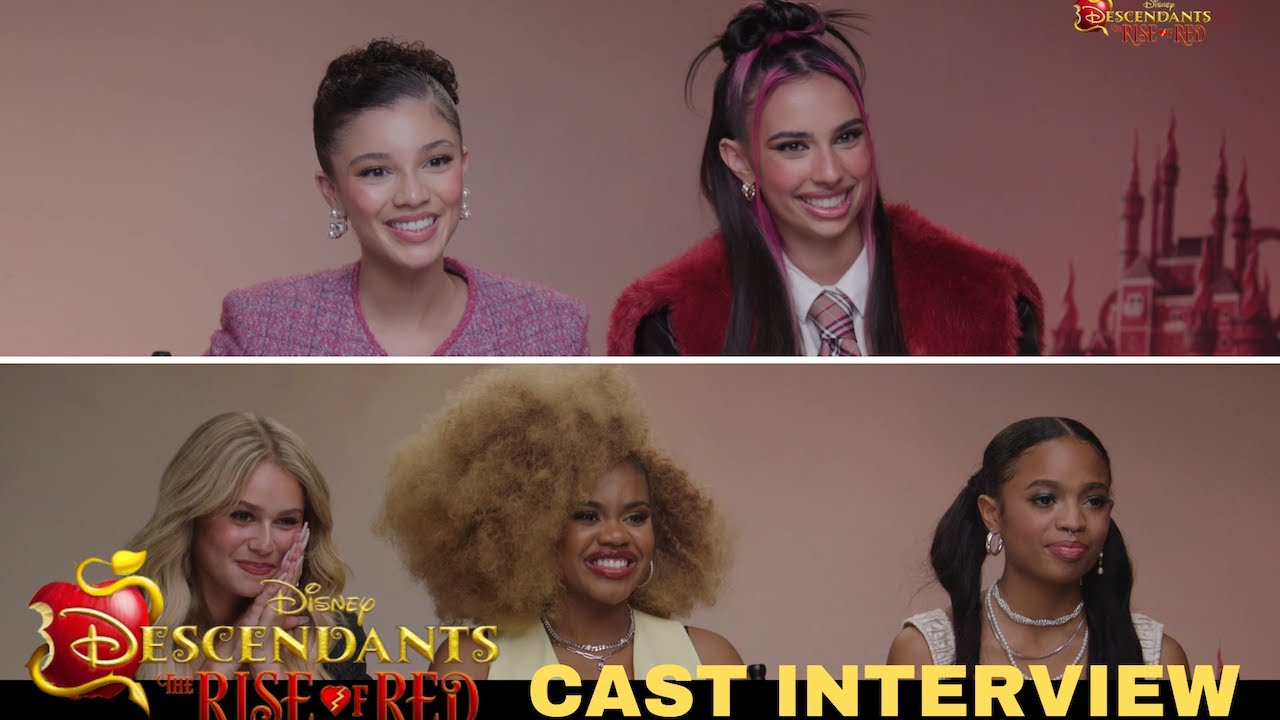 Descendants The Rise of the Red Cast Interview - YouTube
