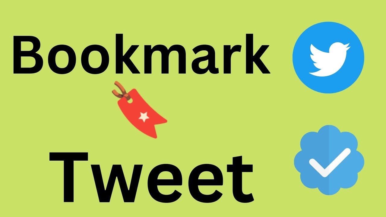 How to bookmark any twitter tweet? - YouTube
