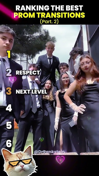 Ranking the Best Prom Transitions (Part 2) #best #transition #tiktok - YouTube