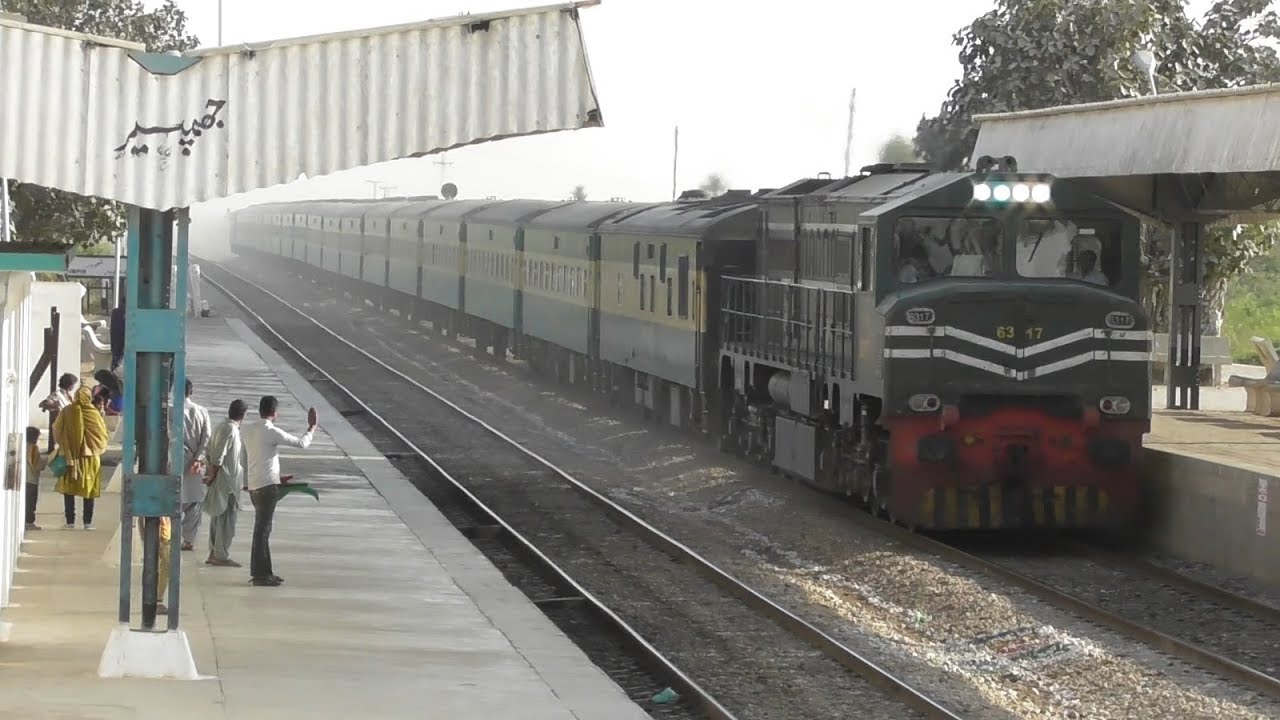 Super Fast Train Karakoram Express In Flow On A Beautiful Evening ...