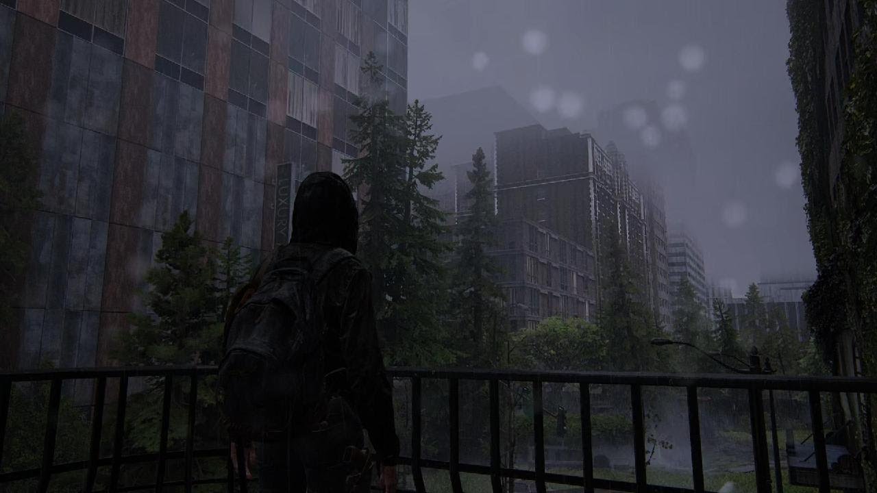 TLOU 2 Seattle Rain Ambience: 14 minute Relax Clip - YouTube