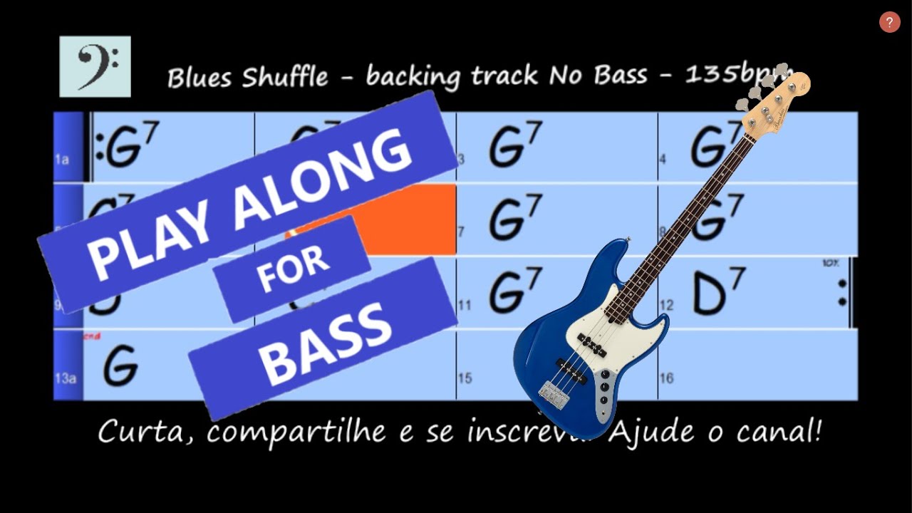 Blues Suffle - 135 bpm - backing track No Bass Chords - Chordify