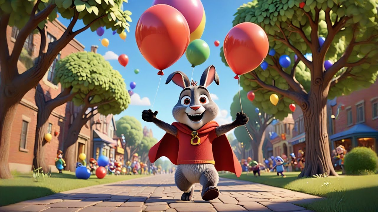 Ricky Rabbit Wears a Cape | Superhero Animal Song for Kids | Nursery ...