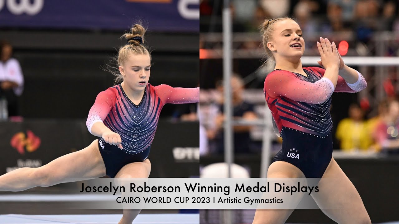 JOSCELYN ROBERSON 🇺🇲 🥇🥇🥈Winning Medals Display | World Cup CAIRO 2023 ...