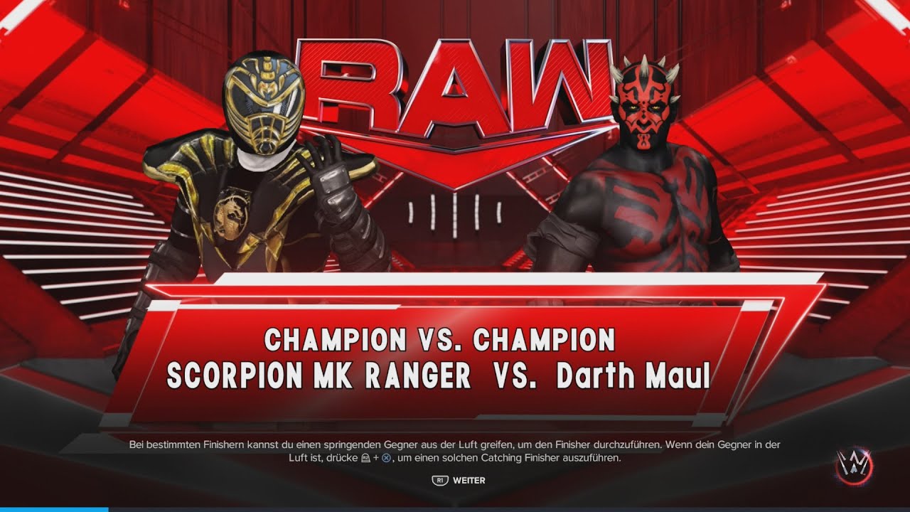 WWE 2k23 The best of The best 24 Runde 1 SCORPION RANGER M KVS DARTH ...