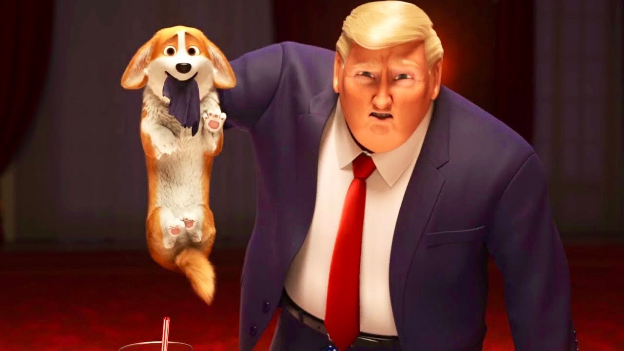 WHAT IF The QUEENS Corgi Attacked DONALD TRUMP - YouTube