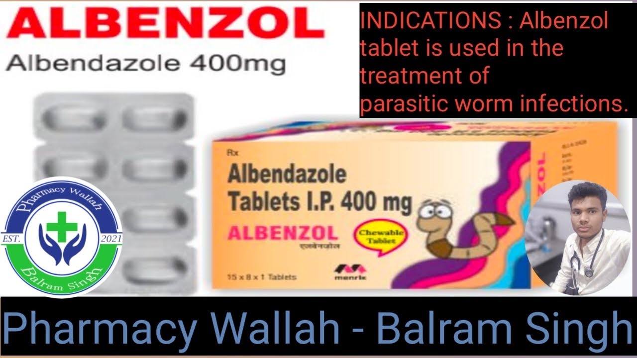 Albendazole 400mg Tablet Uses And Side Effects ll Indication And ...