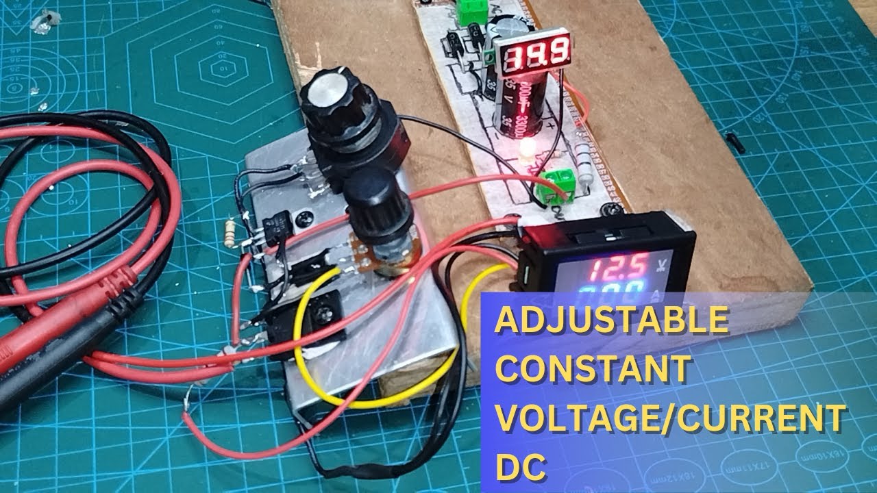 Unregulated into regulated adjustable constant voltage/current dc - YouTube