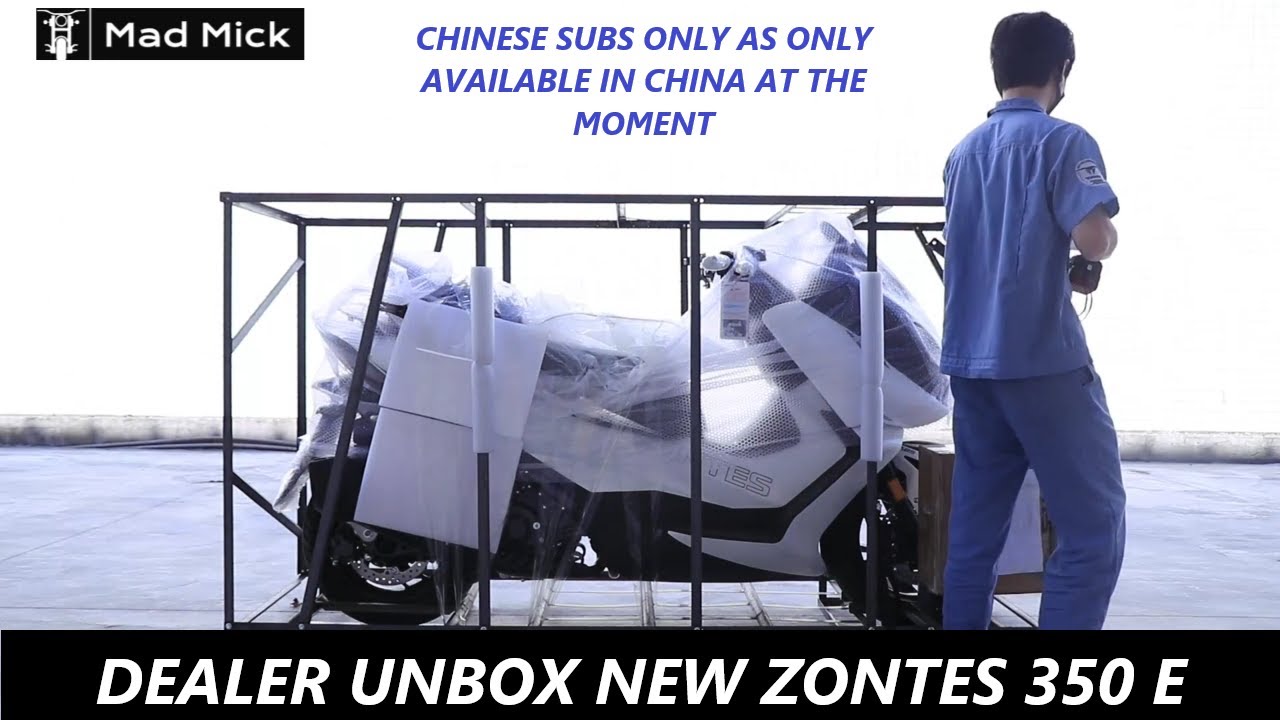 ZONTES 350 E DEALER UNBOXING NEW SCOOTER - YouTube
