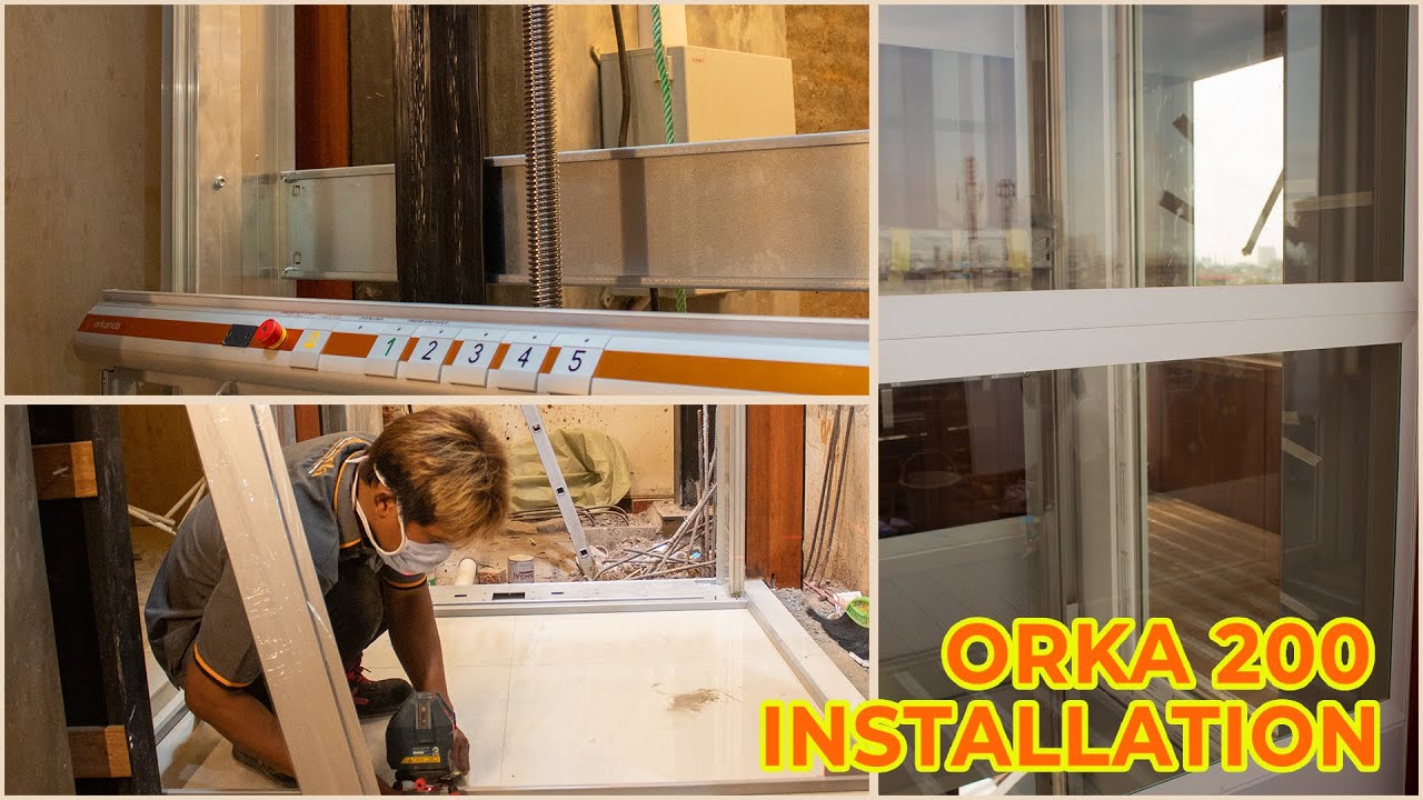 ORKA 200 Installation #HomeLifts #OrkandaLifts - YouTube