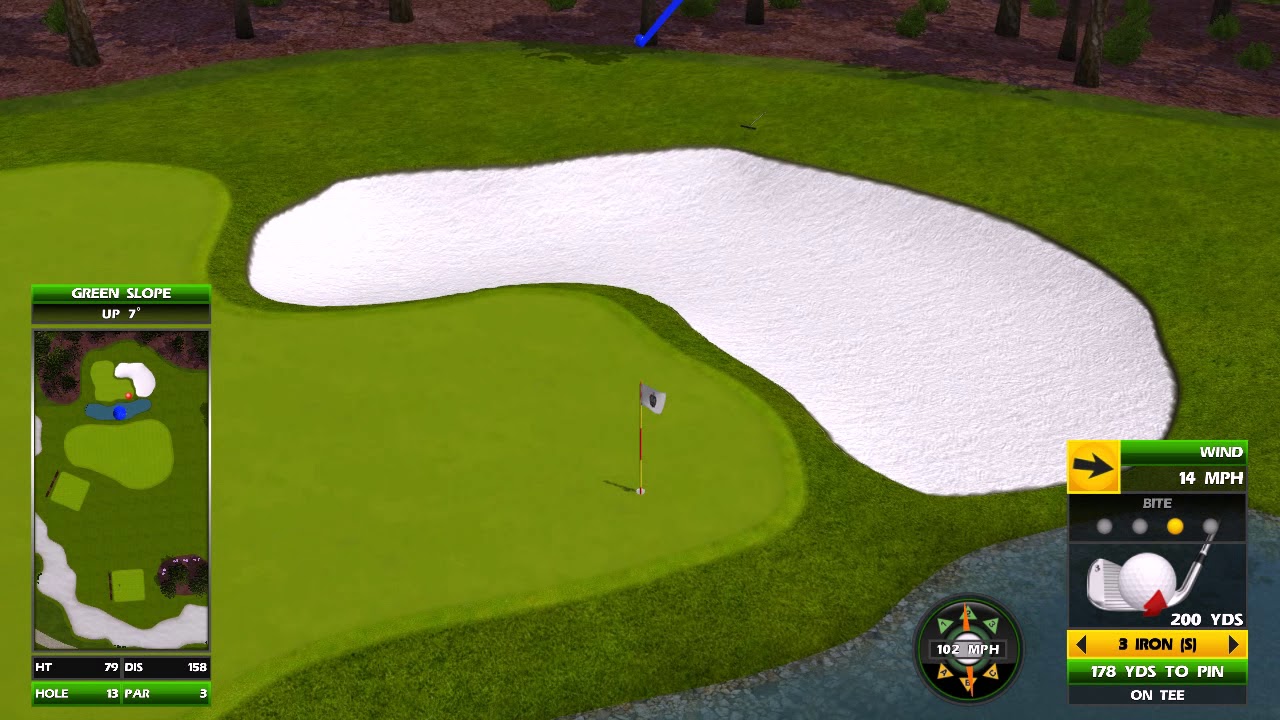 Golden Tee Great Shot on Sandhill Woods! - YouTube