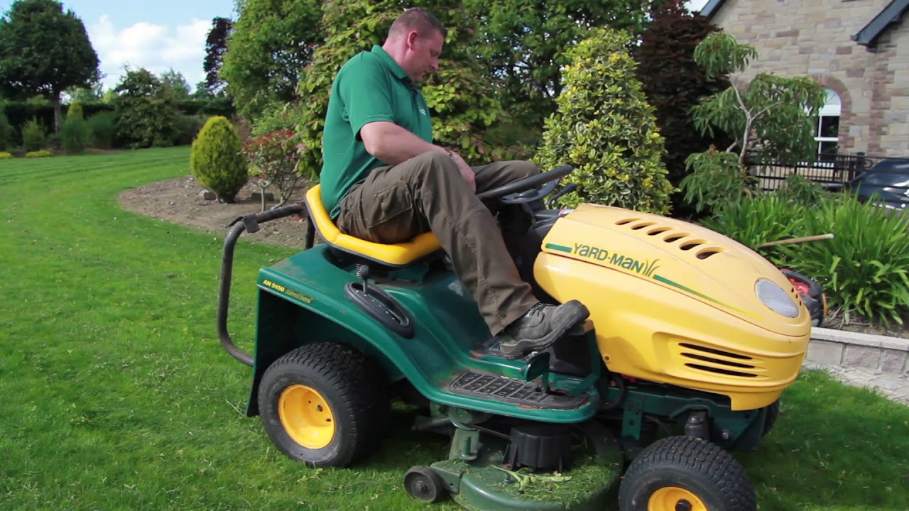 Installing a new lawn part four the first mowing - YouTube