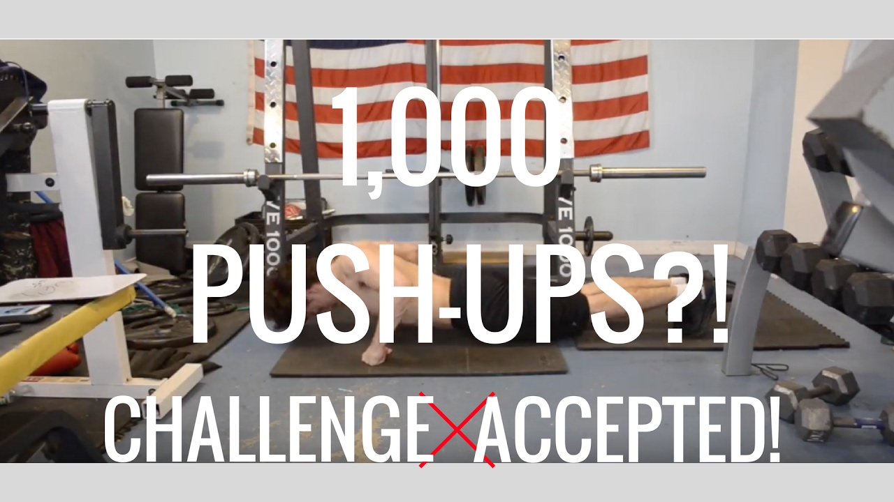 1,000 PUSH UPS CHALLENGE! - YouTube