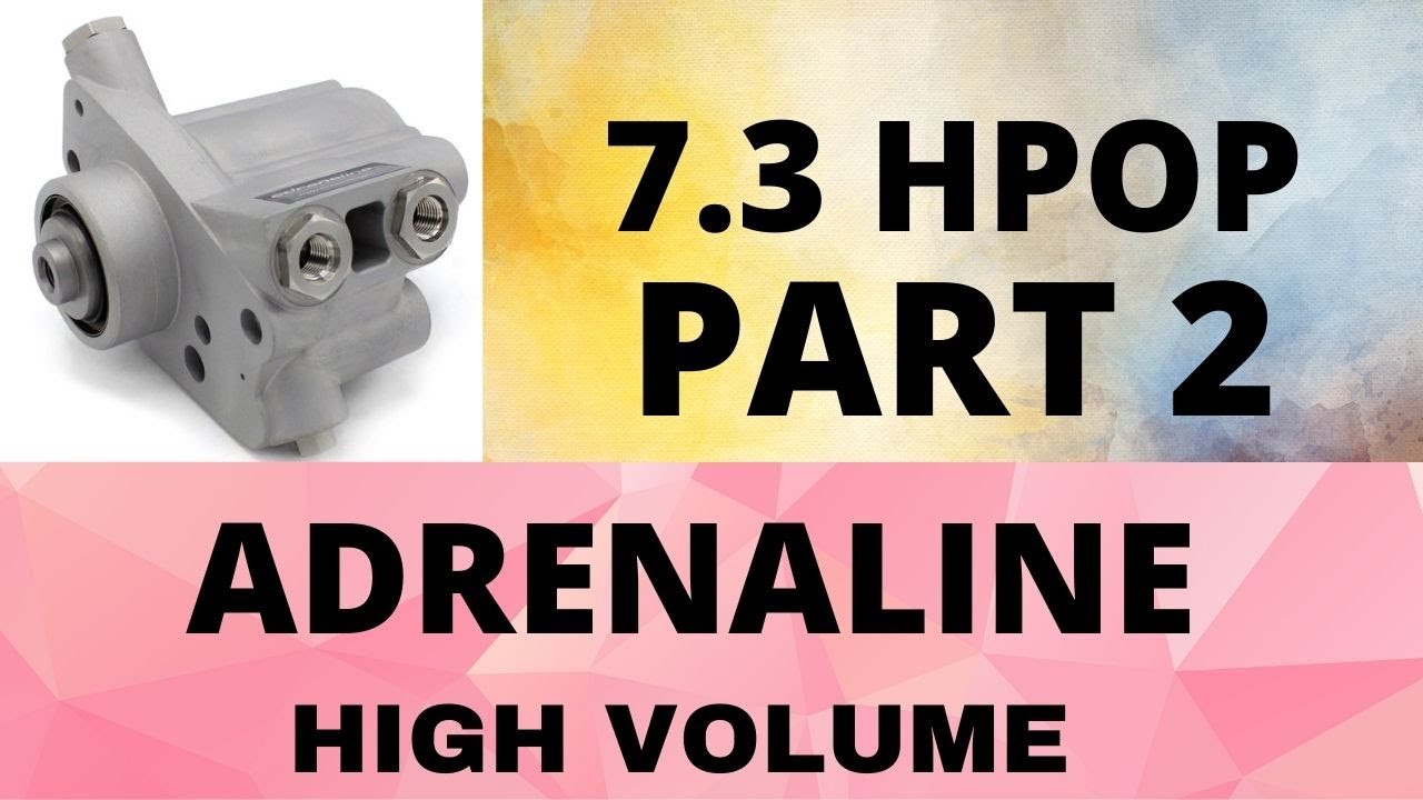 7.3 HPOP ADRENALINE PART 2 FUEL MILEAGE INCREASE - YouTube