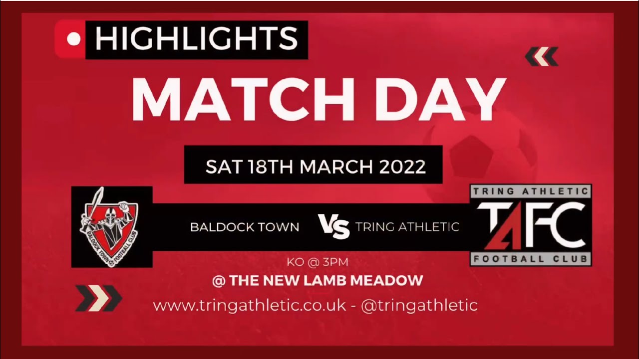 Baldock Town FC 2 - 2 Tring Athletic FC - 18.03.23 - YouTube