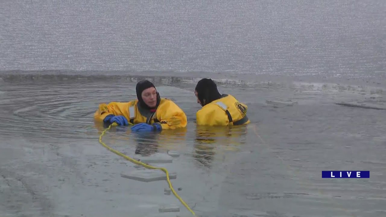 Around Town - Hands on ice-water rescues - YouTube