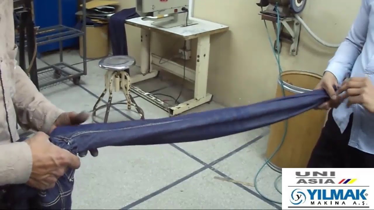 All the process of Denim Washing & Dry Process - YouTube