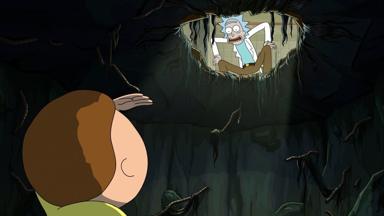 Morty exits the Fear Hole Rick and Morty S7 E10 Ending - YouTube