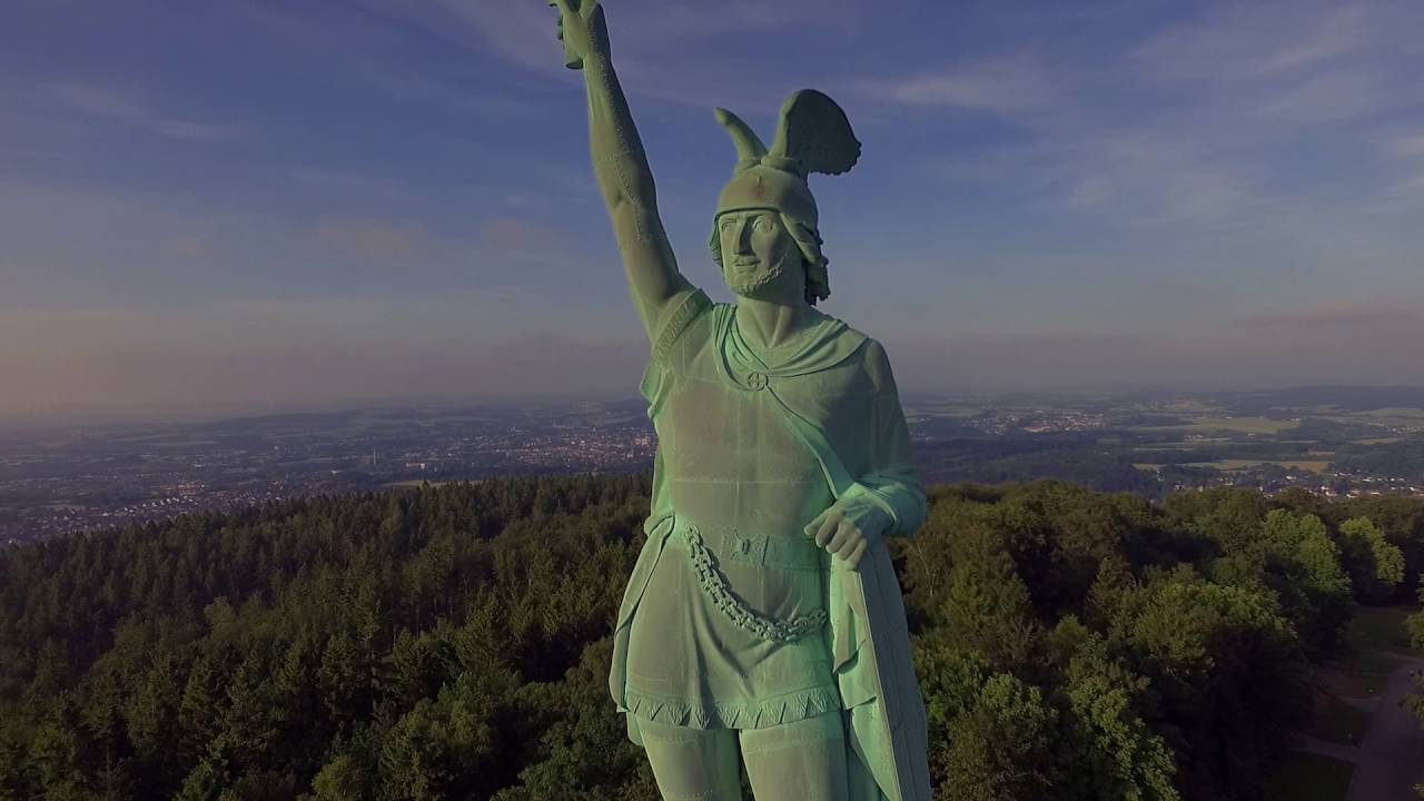 Paderborn Detmold Germany - Ariel footage - YouTube