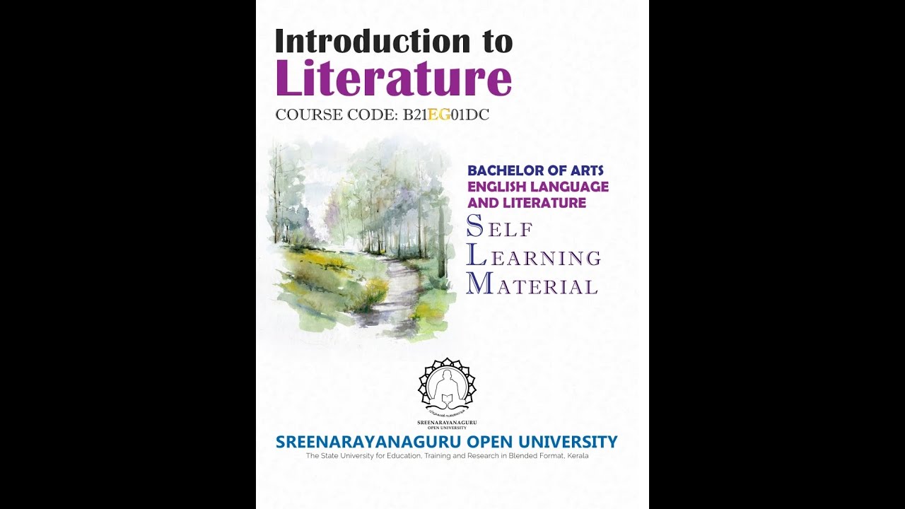 BA ENGLISH LANGUAGE AND LITERATURE Block5 Unit 1 - YouTube