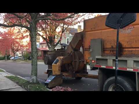 Mt Lebanon Leaf Collection Pt.3- Freightliner Leaf Vac - YouTube